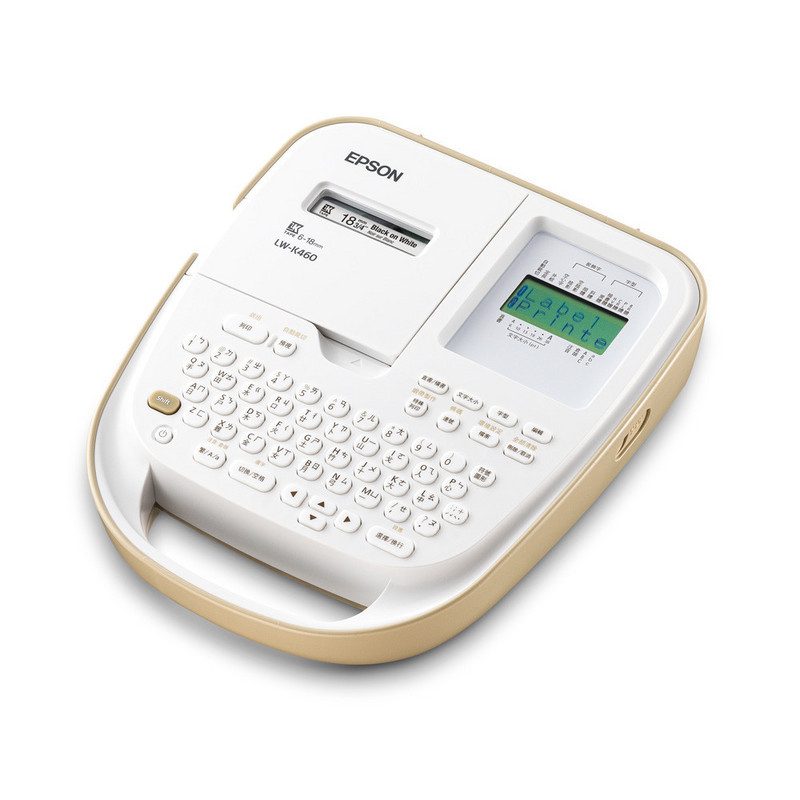 EPSON LW-K460手持式奶茶色商用標籤機 LW-K460