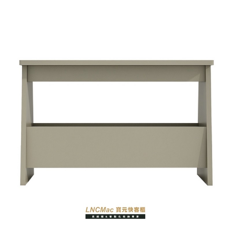 寶元快客櫃-TOGO-日式收納櫃收納椅凳-紳士沫灰 TOGO-LD1830502116